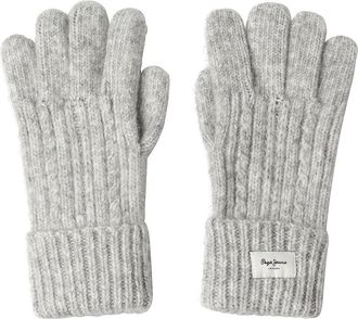 Pepe Jeans London Damen Francis Gloves Handschuhe, Grau (Dunkelgrau meliert), Einheitsgr&ouml;&szlig;e