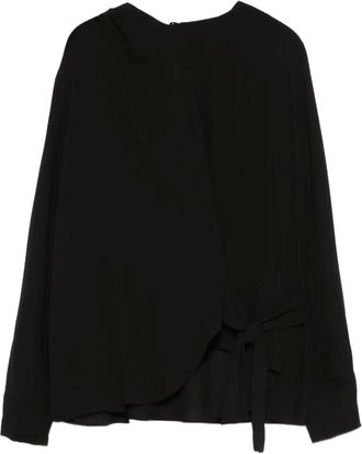 Blanca Vita Oberteil mit Schnürung - Schwarz