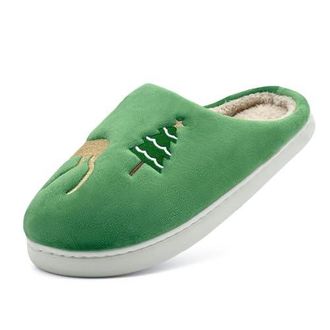 Generic Pantoufles de No&euml;l pour femme et homme - Chaussures dint&eacute;rieur d&eacute;contract&eacute;es en peluche - Chaudes et moelleuses - Pantoufles respirantes pour lint&eacute;rie