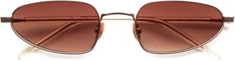 Gast lunettes de soleil Farfa &agrave; monture g&eacute;om&eacute;trique - Marron