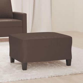 vidaXL Repose pied Marron 70x55x41 cm Similicuir