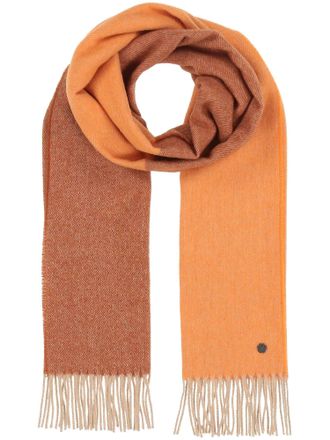 Fraas Damen-Schal aus Wolle - 43 x 195 cm - zweifarbige Stola f&uuml;r Herbst und Winter - Made in Germany - Sustaninability Edition Orange
