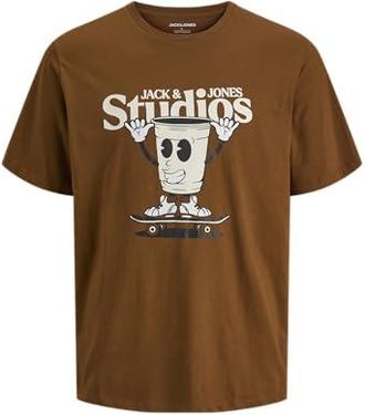 Jack & Jones Jjmasao Tee SS Crew Neck, Robe de Lune., M