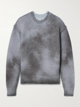Acne Studios Pull En Mailles Imprimées - Gris