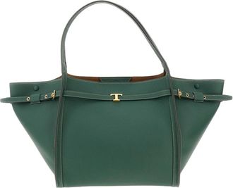 Tod's Femme, Sacs, Vert, Taille: ONE Size Tim Tote