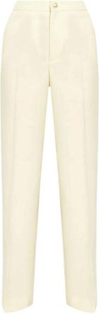Moncler Femme, Pantalons, Blanc, Taille: 38 FR Tailoring Pantalons