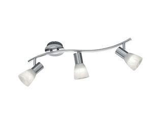 Trio Leuchten LED-Deckenleuchte Levisto in Nickel matt, Glas alabasterfarbig weiß 871010307