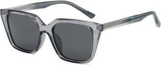 Generic Lunettes De Soleil Polaris&eacute;es Carr&eacute;es &Agrave; Grande Monture, For Hommes Et Femmes, For La Conduite, Le Sport, La Photographie(Gray)