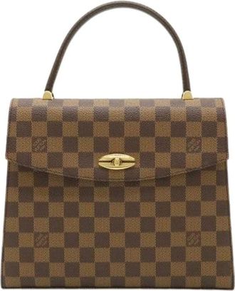 Louis Vuitton Sac &agrave; main Damier Malletier doccasion - Femme - Pre-owned - Brun - Taille: ONE Size