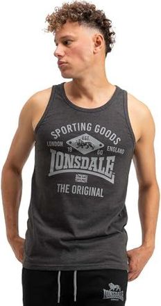 Lonsdale London Pilton Homme D&eacute;bardeur Gris M 60% Coton, 40% Polyester Regular/Coupe Standard