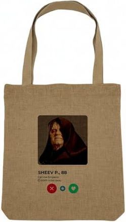 Fabulous Sac Shopping Tote Bag Aspect Lin - Sheev Palpatine Social Network Dating Love Sith - Sac de Courses Toile Epaisse 360g Beige Naturel Cabas Port&eacute; Epaul