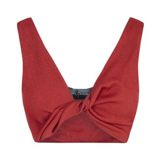 Cortana Fiona- Crop Top rot karmesin- - - Tops - Damen - Rot - L