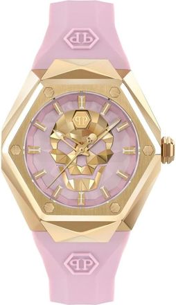 Philipp Plein Femme, Accessoires, Rose, Taille: ONE Size Montre Cadran T&ecirc;te de Mort