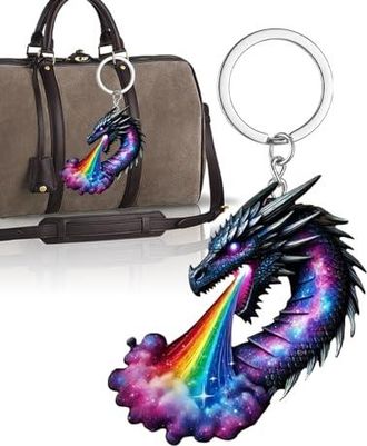 Generic Cha&icirc;ne d de dragon - Porte-cl&eacute;s animal | Pendentif avec porte-cl&eacute;s, adorable porte-cl&eacute;s avec breloque dragon, accessoire de sac &agrave; main avec porte-cl&eacute;s