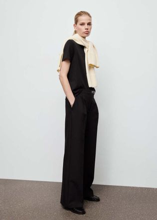 Mango T-shirt coton manches courtes noir - Femme - XXS - MANGO