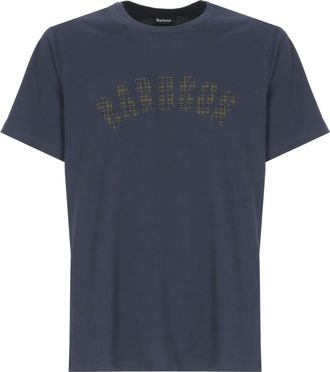 Barbour Homme, Tops, Bleu, Taille: M Berwick Tartan T-Shirt