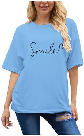 Generic T-shirt d&eacute;t&eacute; pour femme, t-shirt &agrave; manches courtes, t-shirt basique, haut de sport, t-shirt de baseball pour femme, adolescente, fille, haut basique, 