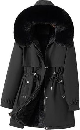 Generico MOVAWAKY Parka ImperméAble Femme,Vetement Femme Hiver Femme à Manteau Veste Hiver Doudoune Femme Hiver Chaude Blouson Aviateur Femme Veste A Capuche F