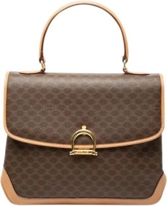 Celine Sac &agrave; main vintage doccasion - Femme - Pre-owned - Brun - Taille: ONE Size