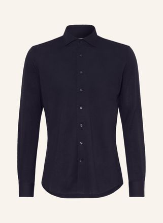 Profuomo Profuomo Piqu&eacute;-Hemd Slim Fit blau