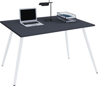 VCM Schreibtisch Computertisch Bürotisch Skandanivischer Retro Look Salia 110x80 cm