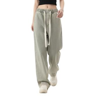 Generic Pantalon De Randonn&eacute;e Femme Taille Haute Grossesse Kaki Fitness Coupe Mum Fendu Fonc&eacute; Merinos Bouffant Girlfriend Resserr&eacute; Interieur Sweat Bouteille B
