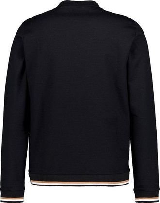 HUGO BOSS Herren Sweatshirt schwarz Baumwolle unifarben