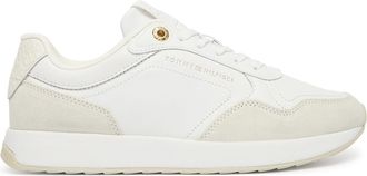 Tommy Hilfiger Sneakers Tommy Hilfiger Monogram Mix Material Runner FW0FW09267 Weiß