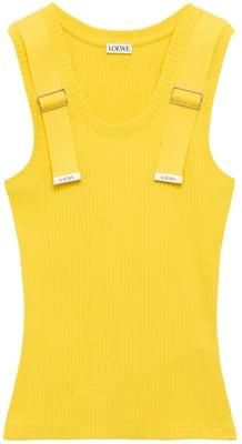 Loewe D&eacute;bardeur &agrave; bretelles en coton stretch