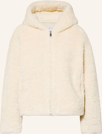 Darling Harbour Darling Harbour Teddyfell-Jacke weiss