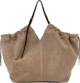 Maison Margiela sac cabas en daim - Tons neutres
