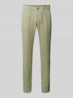 Mazine Regular Fit Leinenhose mit elastischem Bund