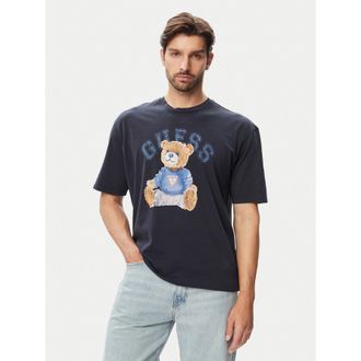 Guess T-Shirt 182885 Blau Classic Fit