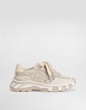 Dolce & Gabbana Dg Country Road Sneakers In Lace - Frau Sneakers Cream 38