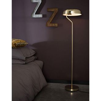 Dutchbone Dutchbone - Lampadaire design m&eacute;tal finitions dor&eacute;es - Or - eclipse