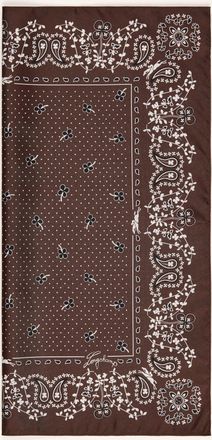 Longchamp Seidentuch French Bandana braun