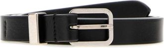 Jil Sander Femme, Accessoires, Noir, Taille: 90 CM Rectangle Belt 2 cm