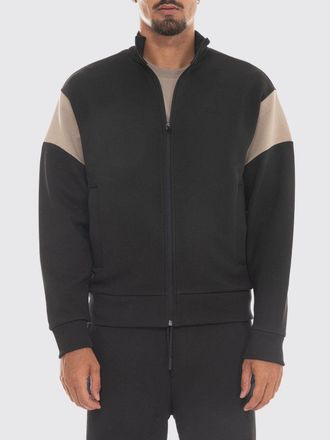 HUGO BOSS Sweatshirt aus Baumwolle mit Rei&szlig;verschluss und Stehkragen