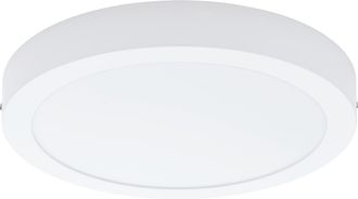 Eglo LED Deckenleuchte Fueva 1, 1 flammige Deckenlampe, Material: Metallguss, Kunststoff, Farbe: Weiß, Ø: 30 cm, warmweiß