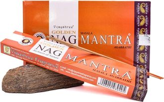 Anemone Anemone - Enecens Vijayshree Golden Premium - Nat&uuml;rliche und holzige St&auml;bchen - Packung mit 15g Dosen (Mantra, 12 Schachteln)