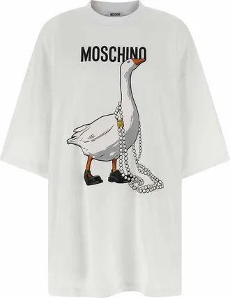 Moschino Knielanges Kleid - Wei&szlig;