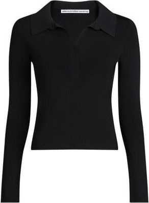 Alexander Wang Polo ajust&eacute; manches longues uni