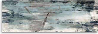 Paul Sinus Art 150x50cm Panoramabild abstrakt Leinwanddruck Kunstdruck Wandbild grau braun schwarz beige Grunge