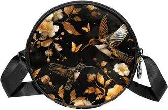 Generic Sac &agrave; bandouli&egrave;re rond pour femme, petit sac &agrave; bandouli&egrave;re color&eacute; avec fermeture &eacute;clair, bretelles r&eacute;glables, sac &agrave; main rond d&eacute;contract&eacute; pour femmes 