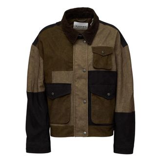 Isabel Marant Zweifarbige Baumwoll-Denimjacke - - Jackets - Damen - Mehrfarbig - 2XS