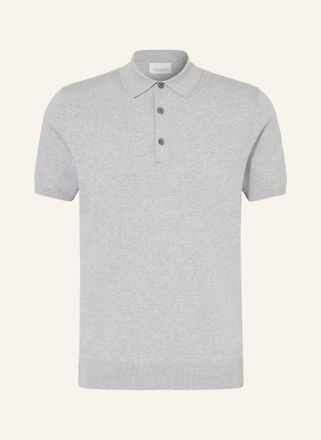 Profuomo Profuomo Strick-Poloshirt grau