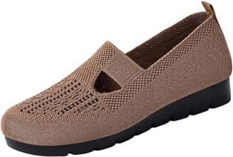 Generic Chaussures &agrave; enfiler pour femme en maille respirante, couleur unie, respirantes, l&eacute;g&egrave;res, confortables, classiques, d&eacute;contract&eacute;es, pour la course &agrave; pi