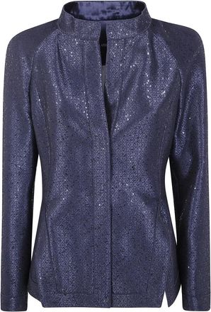 Giorgio Armani Damen, Jacken, Blau, XSGröße