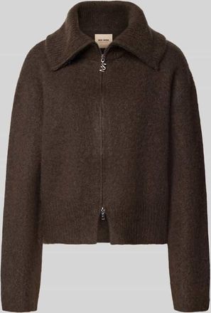 Mos Mosh Strickjacke aus Mohair-Mix mit Label-Detail Modell Hulda