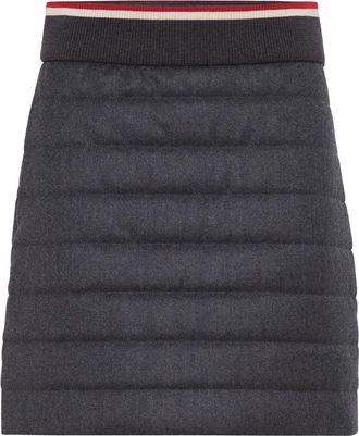 Brunello Cucinelli Wattierter Minirock - Grau